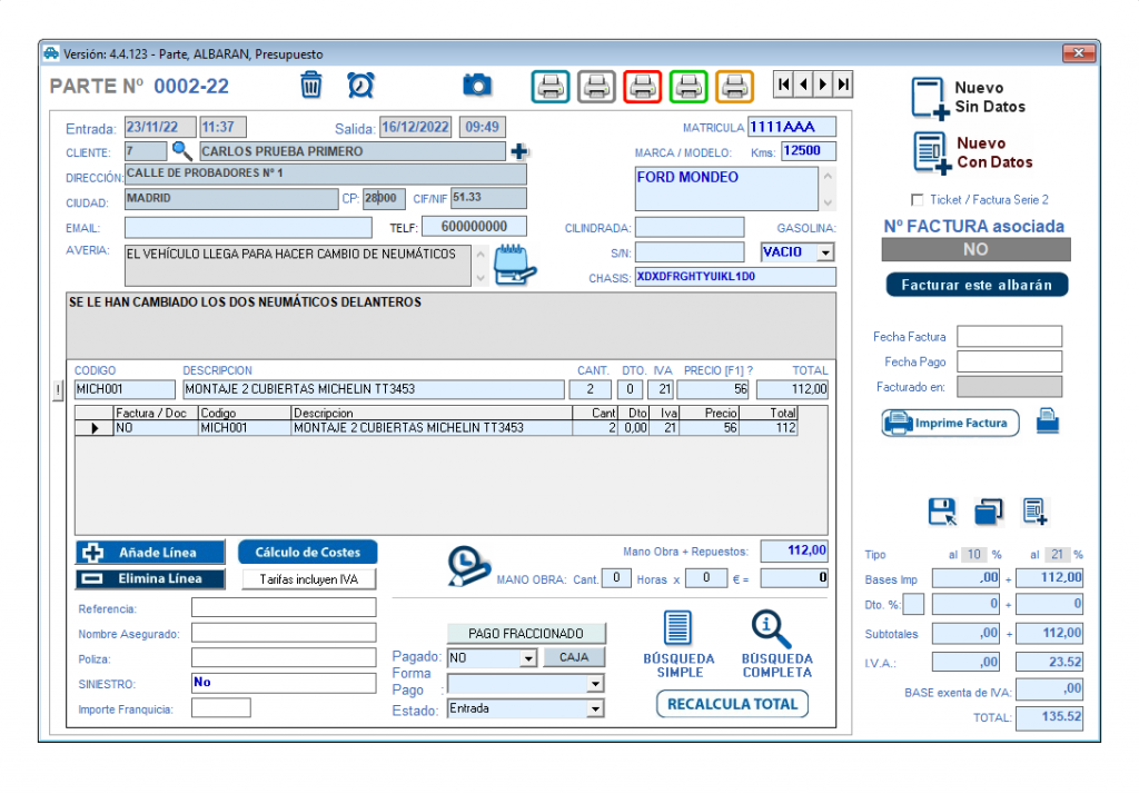 Programa para taller mecánico, el más POTENTE y SENCILLO